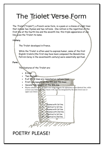 Poetry Please! Poetry Investigation Unit | Teaching Resources