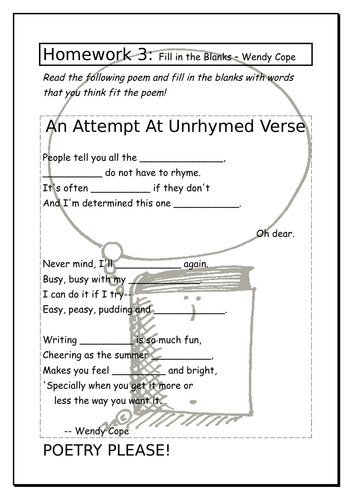 Poetry Please! Poetry Investigation Unit | Teaching Resources