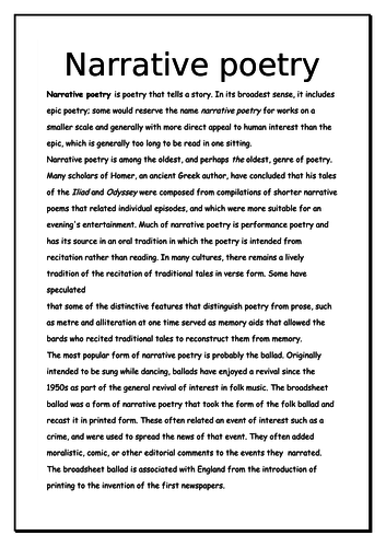 Poetry Please! Poetry Investigation Unit | Teaching Resources