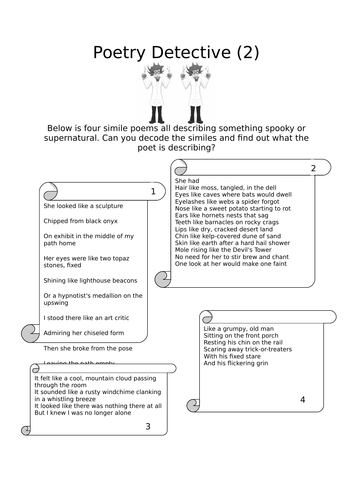 Spooky Poetry Unit of Work | Teaching Resources
