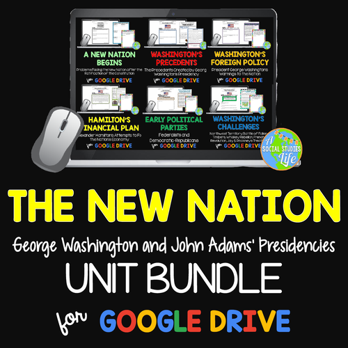 George Washington and John Adams UNIT BUNDLE | Teaching Resources
