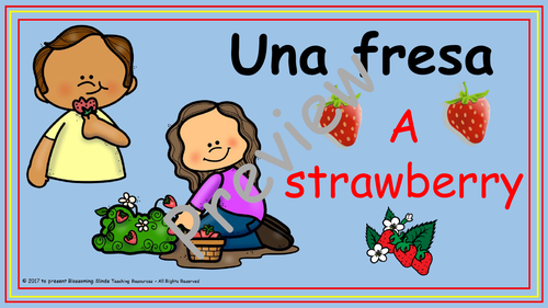 Spanish Fruit and Vegetables lesson and resources | Teaching Resources
