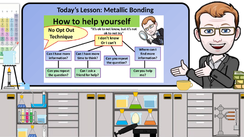 KS4 AQA GCSE Chemistry (Science) Metallic Bonding Lesson | Teaching ...