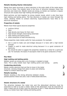 KS4 AQA GCSE Chemistry (Science) Metallic Bonding Lesson | Teaching ...