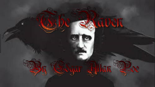 Edgar Allan Poe’s poem “The Raven.” | Teaching Resources