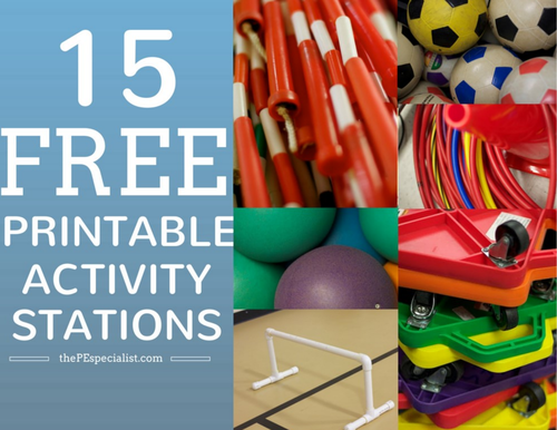 15 Awesome Station Activities for PE Class |Printable Station Signs ...