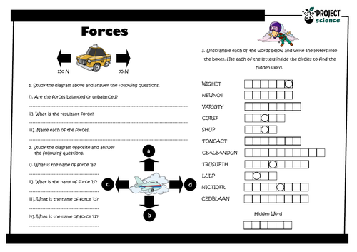 Forces PowerPoint and Activity Sheets | Teaching Resources
