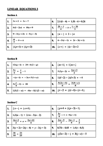 Solving Linear Equations | Teaching Resources Solving Linear Equations | Teaching Resources
