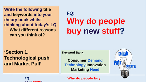 Technological Push Market Pull Design Technology Theory | Teaching ...
