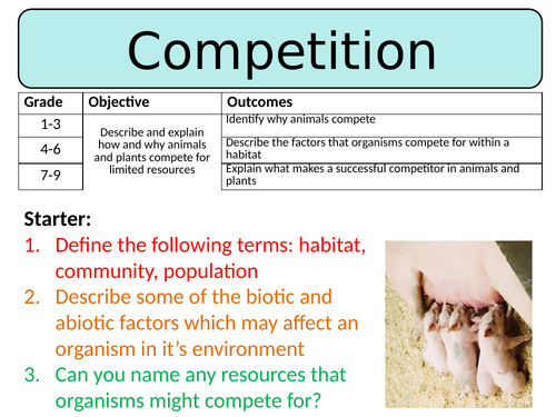 NEW AQA GCSE Trilogy (2016) Biology – Competition | Teaching Resources