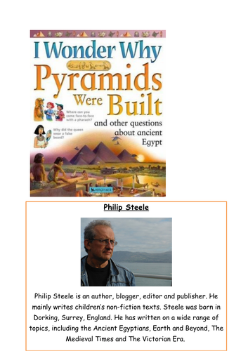 I Wonder Why Pyramids Were Built - Guided reading planning, notebook ...