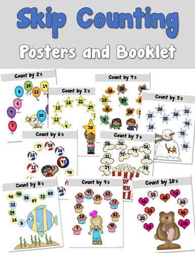 Skip Counting Posters and Booklet | Teaching Resources