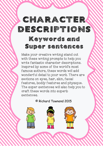 Character Description Keywords | Teaching Resources