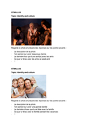 GCSE French Identity and culture Role plays and picture cards ...