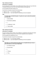GCSE French Identity and culture Role plays and picture cards ...