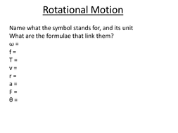 AQA A2 Physics Engineering (Option C) - Part 1 Rotational Motion ...