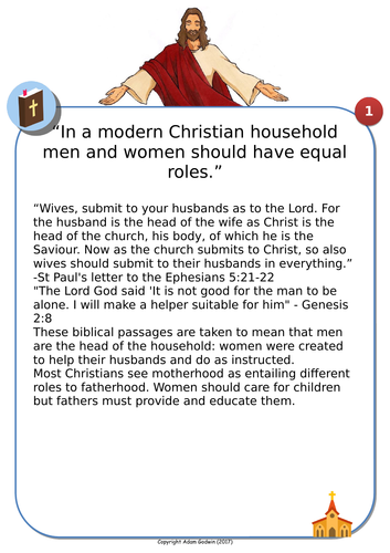 Christianity, Gender Roles, Gender Equality & Sexism [GCSE RS ...