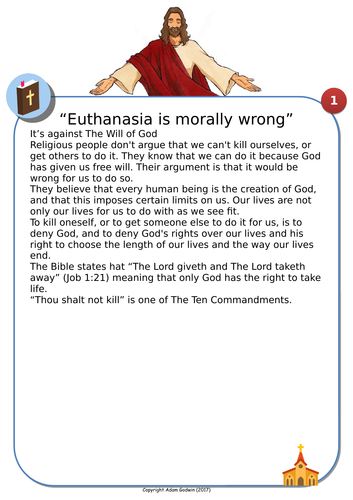 Christianity, Euthanasia & The Afterlife [GCSE RS - Religion & Life L8 ...
