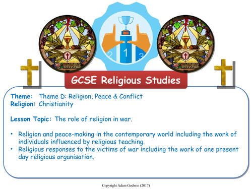 Religious Responses to War [GCSE RS - Religion, Peace & Conflict L8/10 ...