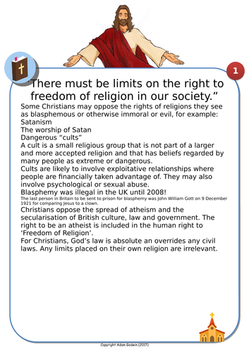 Freedom of Religion & Religious Expression [GCSE RS - Religion, Human ...