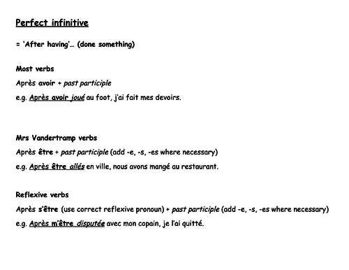 Perfect tense investigation lesson - French | Teaching Resources