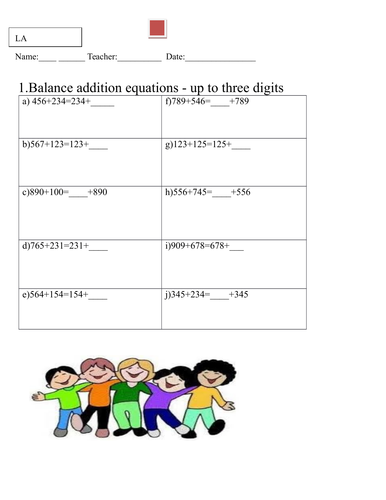 Place value, addition and subtraction 9 differentiated worksheets for ...