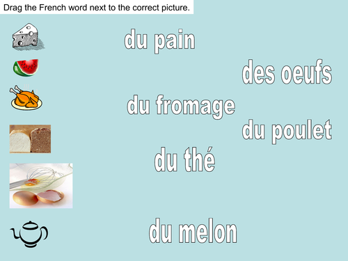 Food and Drink (linked to using the definite and partitive articles ...