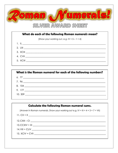 Roman Numerals! | Teaching Resources
