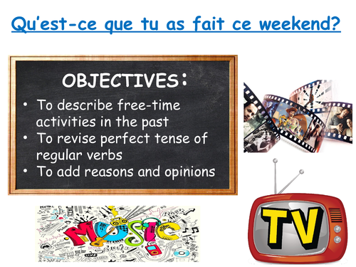 2016 GCSE AQA Qu’est-ce que tu as fait ce weekend | Teaching Resources