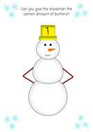 Counting Snowman Buttons | Teaching Resources