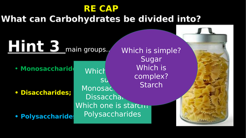 Unit 1 Bulk load on Carbohydrates Level 3 Food Science Nutrition ...
