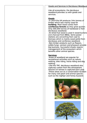 EdExcel A GCSE Geography 1-9 - Ecosystems, Biodiversity & Management ...