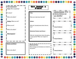 Poetry Graphic Organizer | Teaching Resources