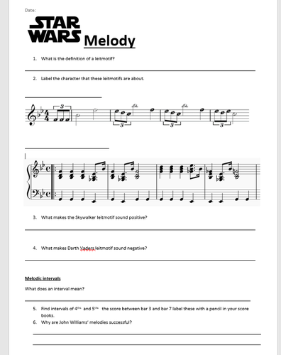 Star Wars elements booklet and activities SOW | Teaching Resources