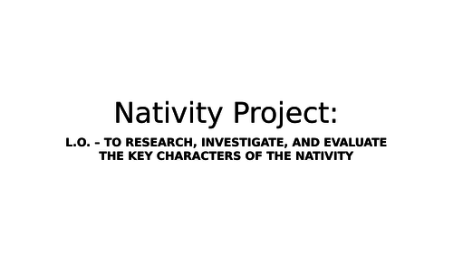 Nativity Project Lessons - Christmas Play Writing | Teaching Resources