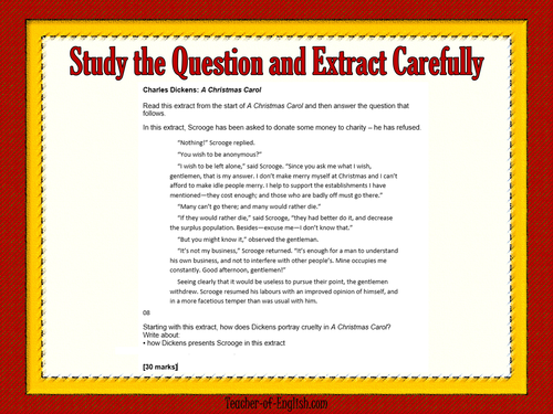 A Christmas Carol for AQA 9-1 GCSE (PowerPoint, worksheets and lesson ...