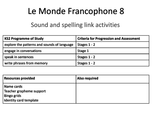 Flexible French - Le Monde Francophone: fully differentiated, stand ...