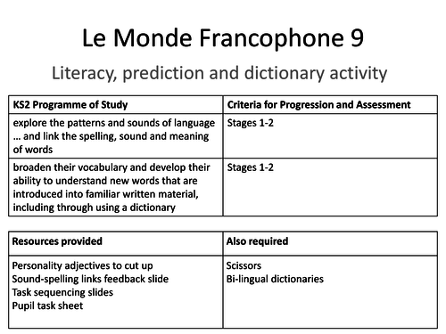 Flexible French - Le Monde Francophone: fully differentiated, stand ...