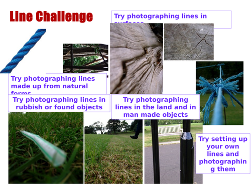 Photography Line Challenge | Teaching Resources