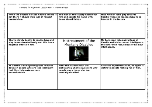 Flowers for Algernon - Daniel Keyes (Short Story) Unit of Work ...