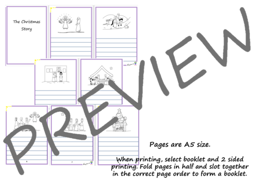 The Christmas Story - Writing Booklets | Teaching Resources