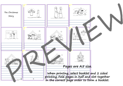 The Christmas Story - Writing Booklets | Teaching Resources