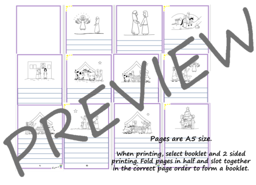 The Christmas Story - Writing Booklets | Teaching Resources