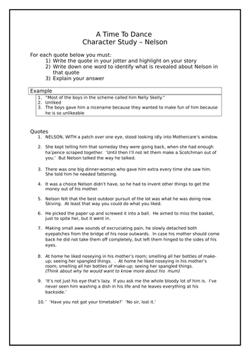 A Time To Dance - Bernard MacLaverty Resources | Teaching Resources