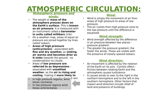 A LEVEL GEOGRAPHY GLOBAL ATMOSPHERIC CIRCULATION MODEL | Teaching Resources