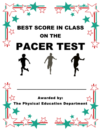 Fitnessgram Award Certificates for Fitness Testing in PE Class ...