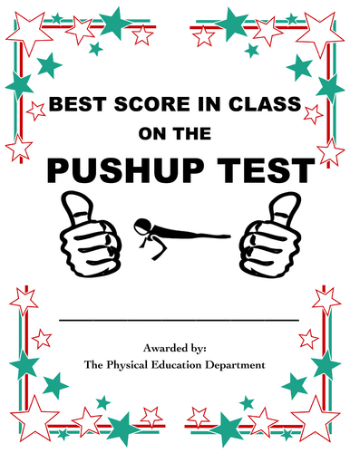 Fitnessgram Award Certificates for Fitness Testing in PE Class ...