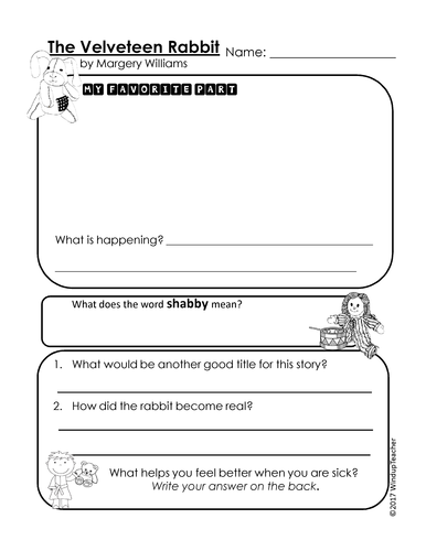 The Velveteen Rabbit Activity Sheets *Print and Go* | Teaching Resources