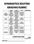 Gymnastics "Create Your Own Routine" Worksheet | Teaching Resources