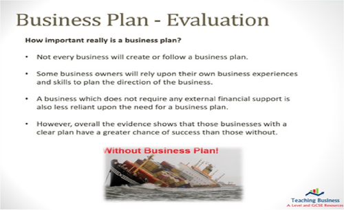 Eduqas A Level Business - Business Plans | Teaching Resources